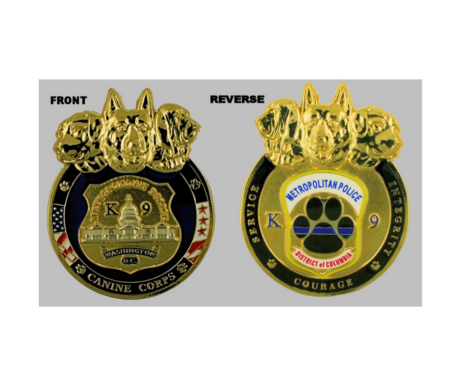 Metropolitan Police D.C. K9 Challenge Coin | www.fopdcgift.com – FOP DC ...